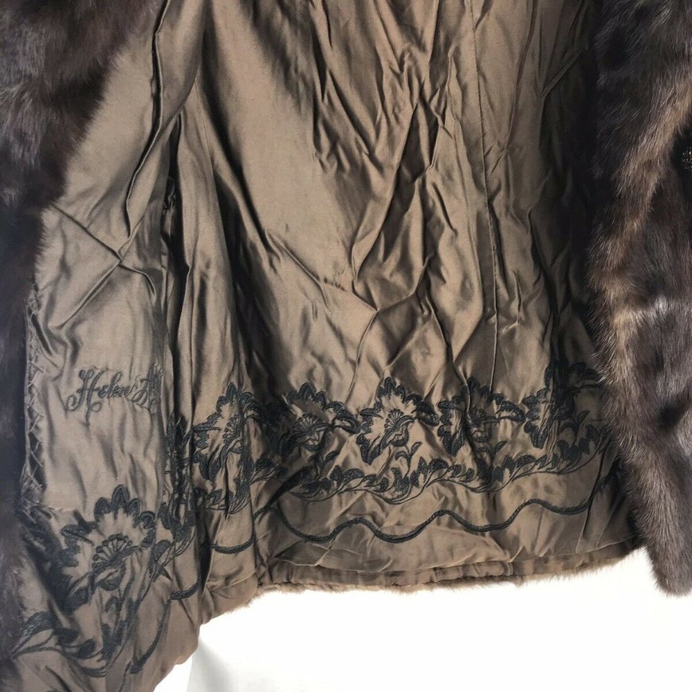 Mink Fur Coat 1940s Helen Atkins Art Deco Womens - Gem